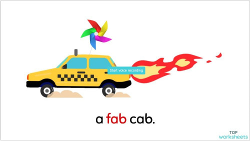 Read A Cab. Interactive worksheet | TopWorksheets