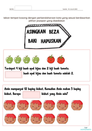 MATEMATIK PPKI TAHUN2. Interactive worksheet | TopWorksheets