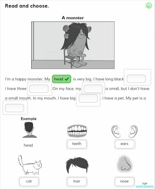 Read and choose.. Interactive worksheet | TopWorksheets