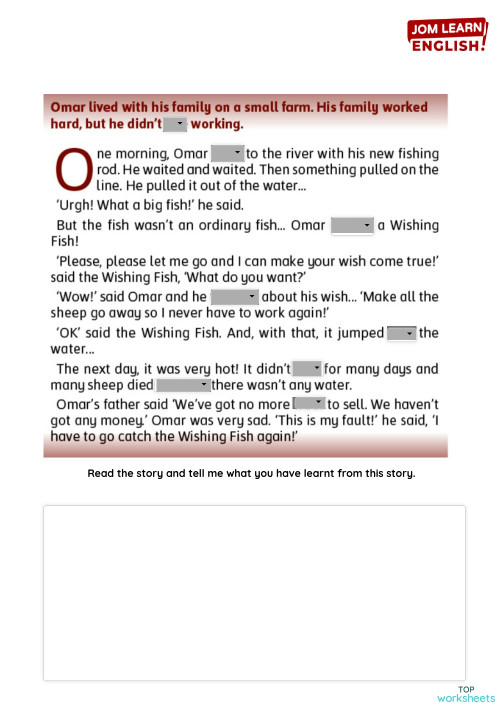 Unit 4 - CLoze Text - P46. Interactive worksheet | TopWorksheets