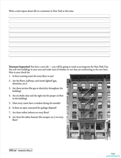 Chapter 25 Mini Report Pg 240. Interactive worksheet | TopWorksheets