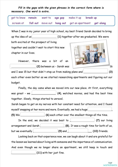 Present COntinuous_ Listening. Interactive worksheet | TopWorksheets