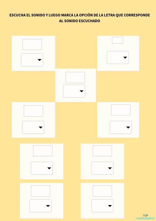 SONIDOS DE LAS LETRAS. Ficha interactiva | TopWorksheets