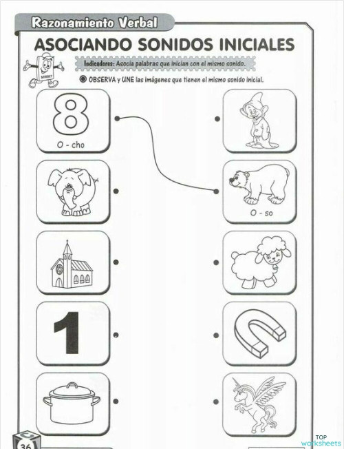 Relaciona los objetos. Ficha interactiva | TopWorksheets