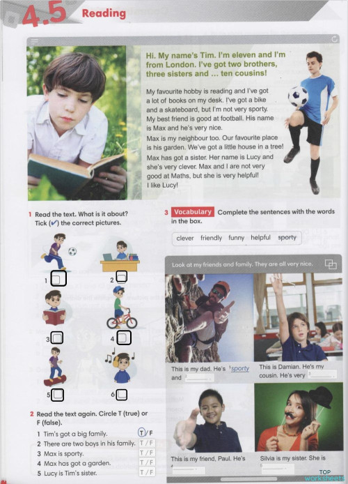 Reading comprehension: interactive worksheets and online exercises ...