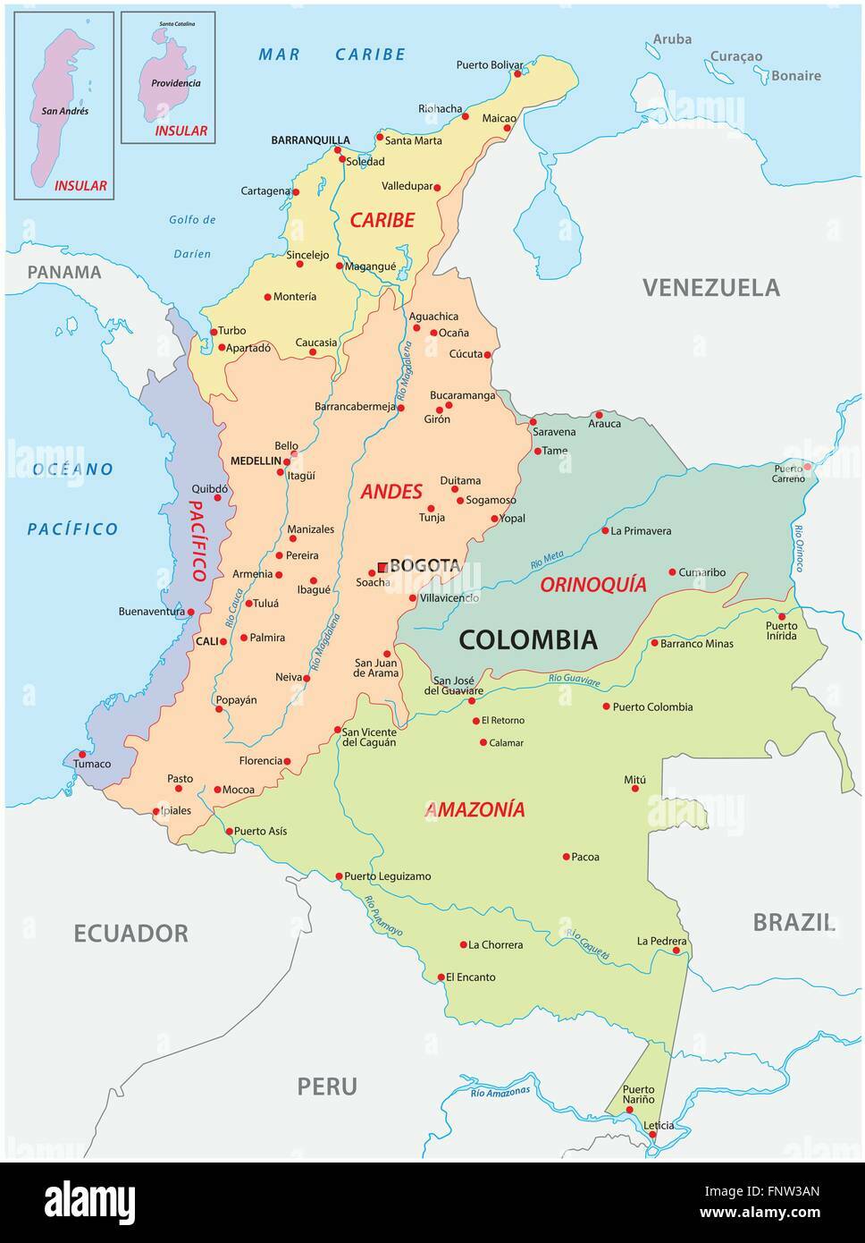 REGIONES NATURALES DE COLOMBIA. Ficha interactiva | TopWorksheets