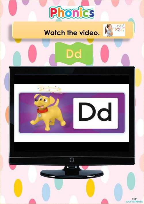 Phonics Dd and Ee. Interactive worksheet | TopWorksheets