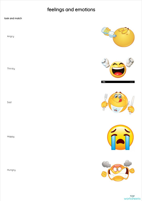 emotions and feelings. Interactive worksheet | TopWorksheets