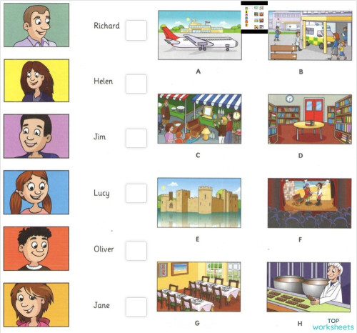 Authentic Flyers 1 Test 2-p3. Interactive worksheet | TopWorksheets