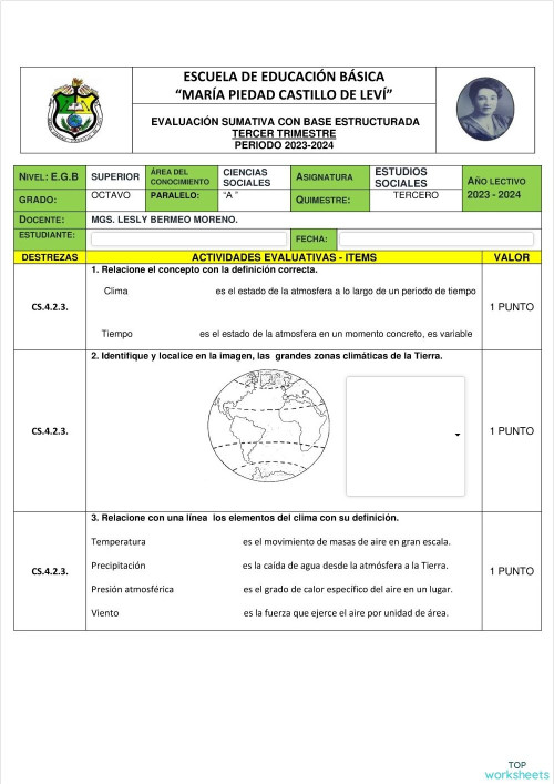 Estudios Sociales: fichas interactivas y ejercicios online | TopWorksheets