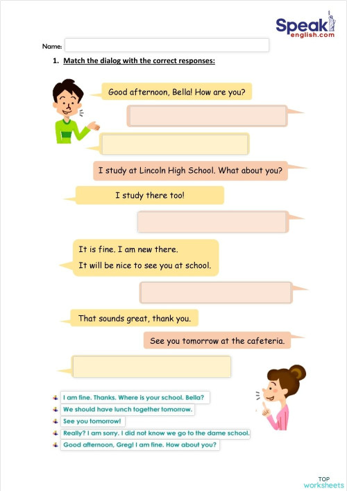 Kids 03 - Exam. Interactive worksheet | TopWorksheets