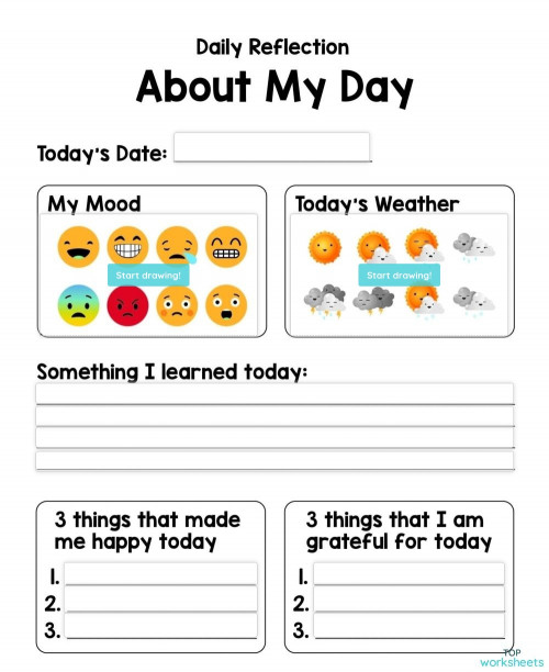 Reflection. Interactive worksheet | TopWorksheets