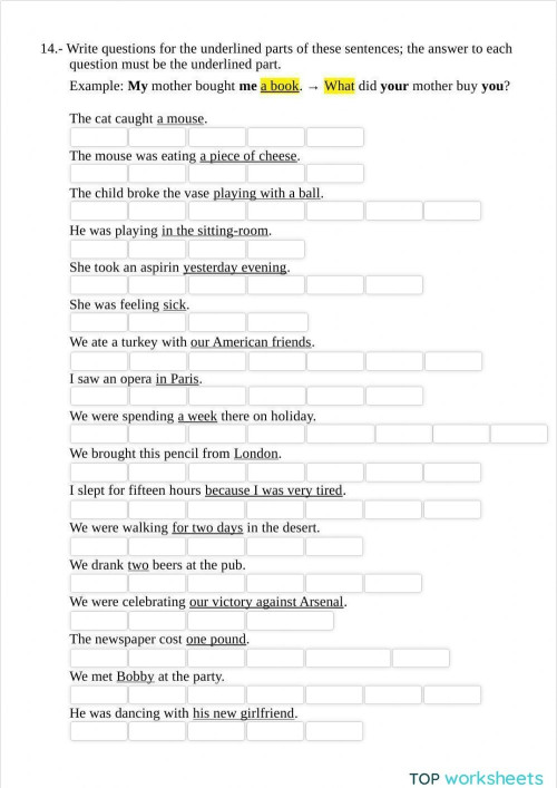 Review work 13 - Asking wh- questions (past simple & continuous ...