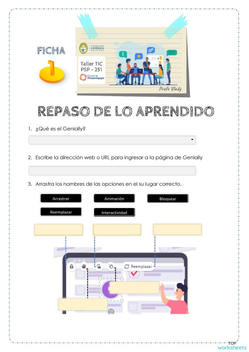 Repaso Genially. Ficha interactiva | TopWorksheets