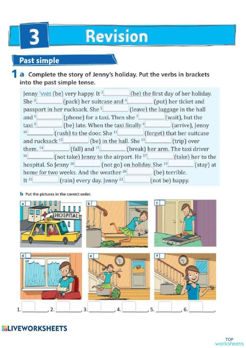 Past Simple _ Revision. Interactive worksheet | TopWorksheets