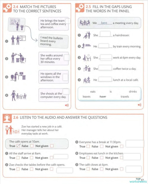 Everyday work activities Business English 1 Course Book 1. Interactive ...