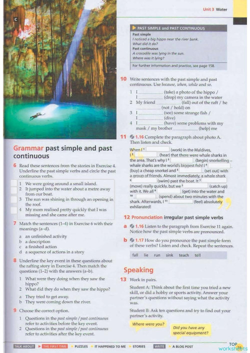 Simple past vs Past continuous. Interactive worksheet | TopWorksheets