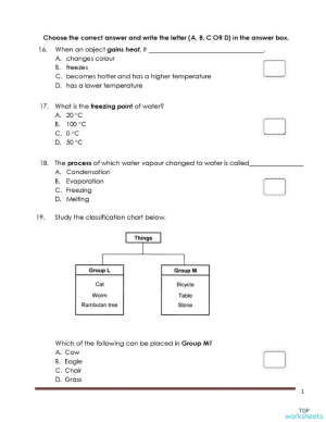 Year 4 PP2 PT1.1. Interactive worksheet | TopWorksheets