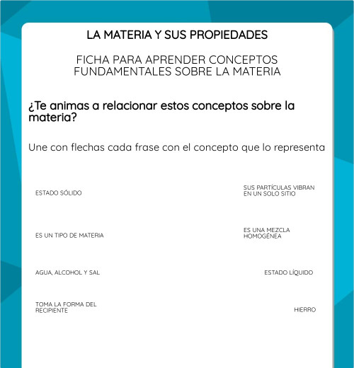 Materia y energía: fichas interactivas y ejercicios online | TopWorksheets