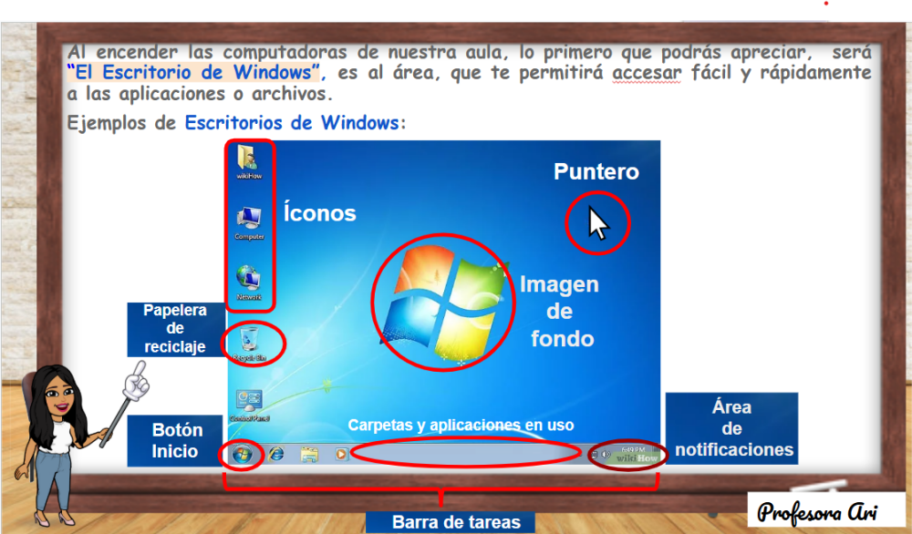 Escritorio de windows elementos. Ficha interactiva | TopWorksheets