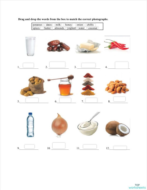 Reading Food Vocab. Interactive worksheet | TopWorksheets