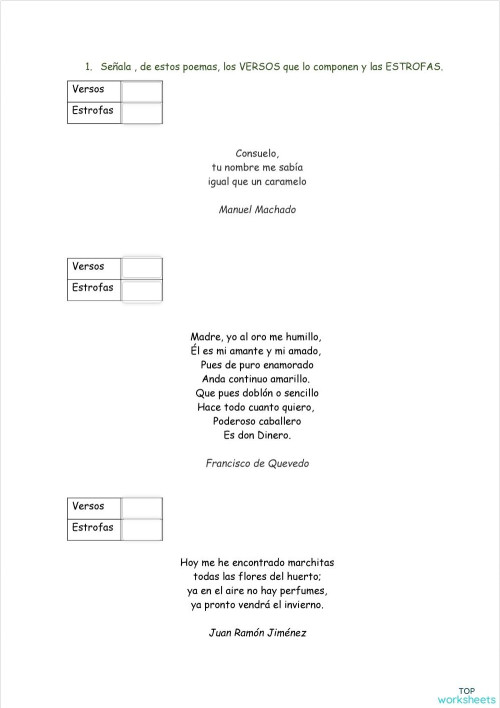 RIMES-POEMES-2. Ficha interactiva | TopWorksheets