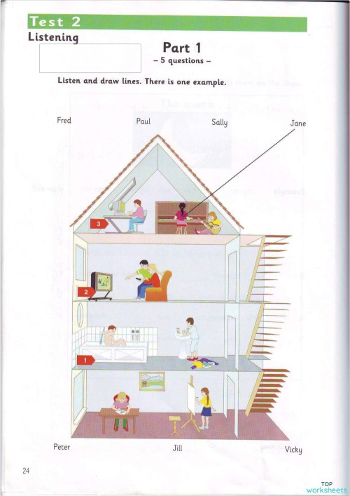 Movers 2 test 2. Interactive worksheet | TopWorksheets