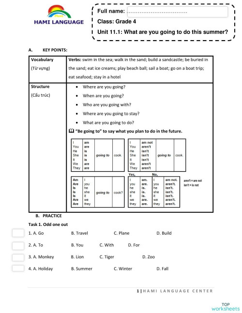 English language: interactive worksheets and online exercises ...