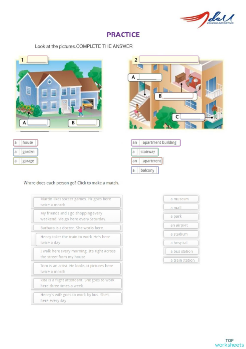 Practice unit 8. Ficha interactiva | TopWorksheets