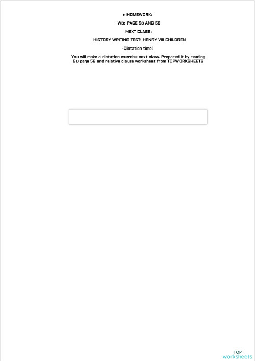 Homework: interactive worksheets and online exercises | TopWorksheets