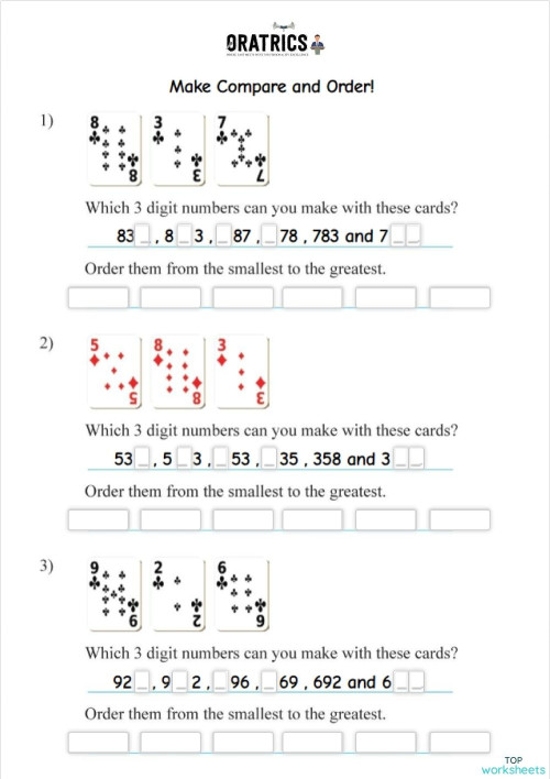 Place and Order MM. Interactive worksheet | TopWorksheets