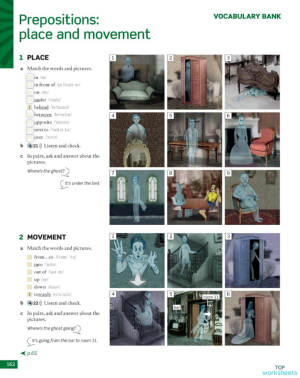 prepositions place and movement. Interactive worksheet | TopWorksheets