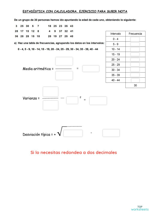 Tipos de variables EM. Ficha interactiva | TopWorksheets