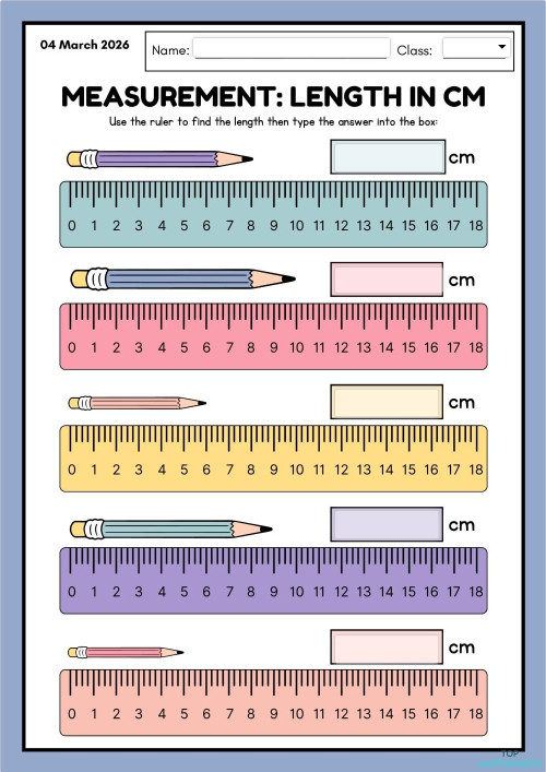 Length: interactive worksheets and online exercises | TopWorksheets