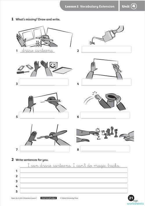 4 UNIT 4 VOCABULARY EXTENSION. Interactive worksheet | TopWorksheets