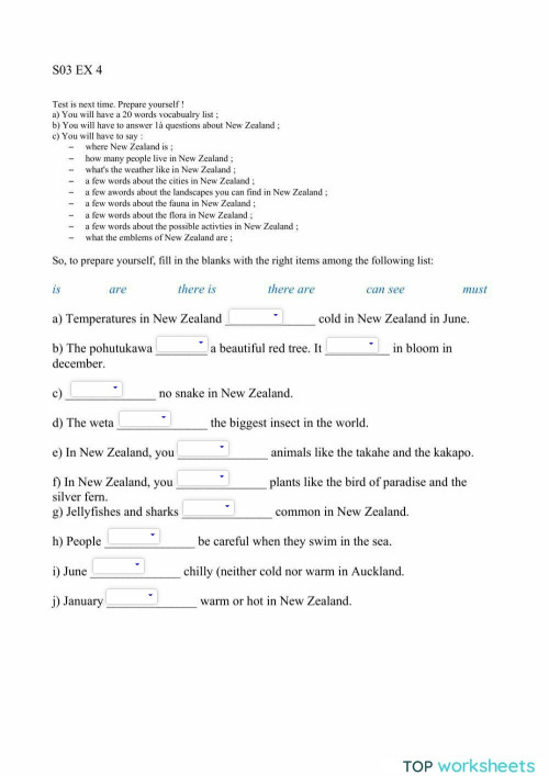 S03 ex4. Interactive worksheet | TopWorksheets