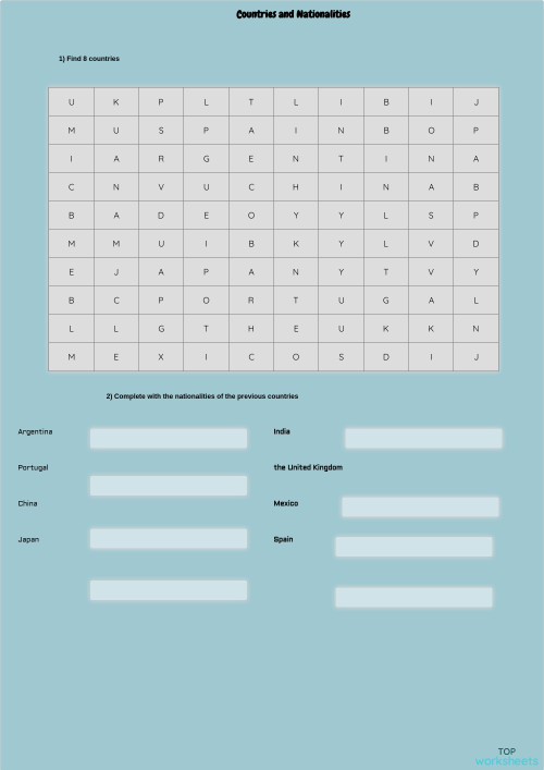 CLASS REVISION - 20/03. Interactive worksheet | TopWorksheets