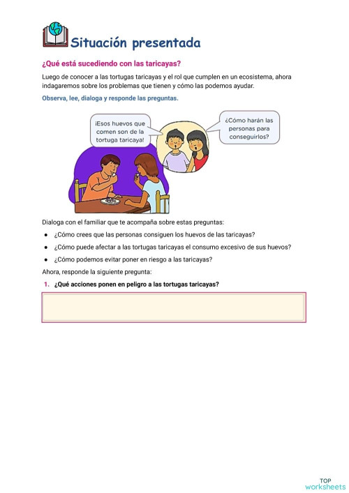 002a Qué está pasando. Ficha interactiva | TopWorksheets