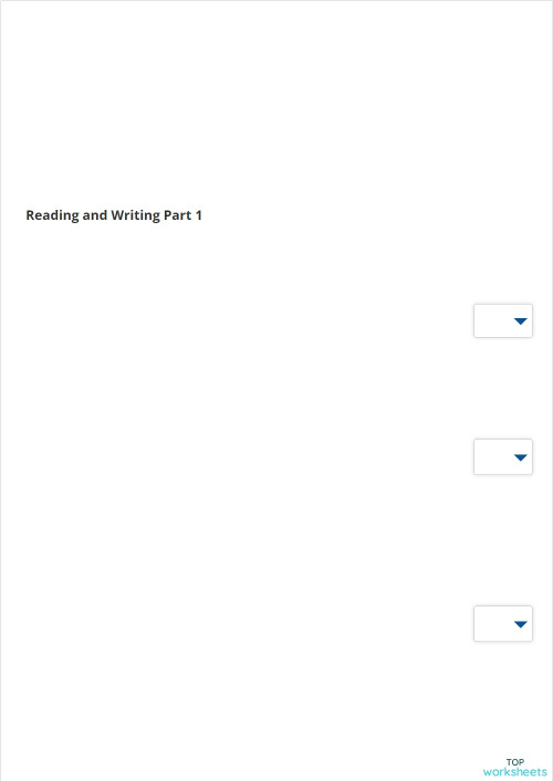 KET_Reading_P1_MOLD. Interactive worksheet | TopWorksheets