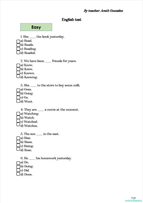 Syntax: interactive worksheets and online exercises | TopWorksheets