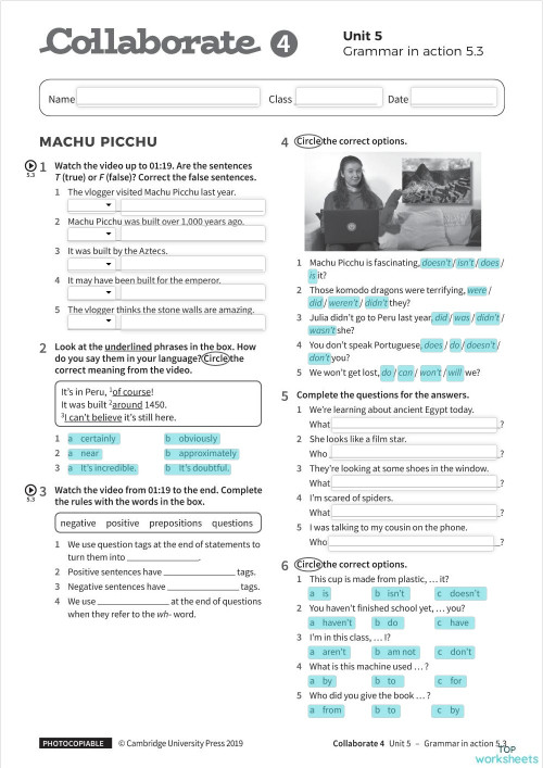 Grammar: interactive worksheets and online exercises | TopWorksheets