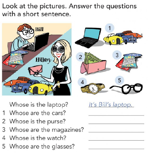 Possesive 'S and WHOSE ?. Interactive worksheet | TopWorksheets