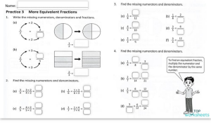 Chapter 13 Fractions WS2. Interactive worksheet | TopWorksheets