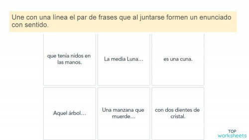 Símil y metáfora. Ficha interactiva | TopWorksheets