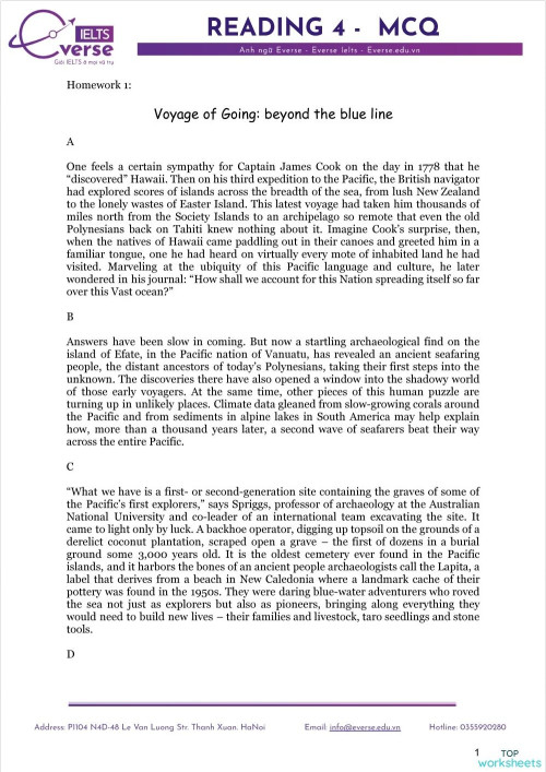 SS - Homework - Reading 4. Interactive worksheet | TopWorksheets