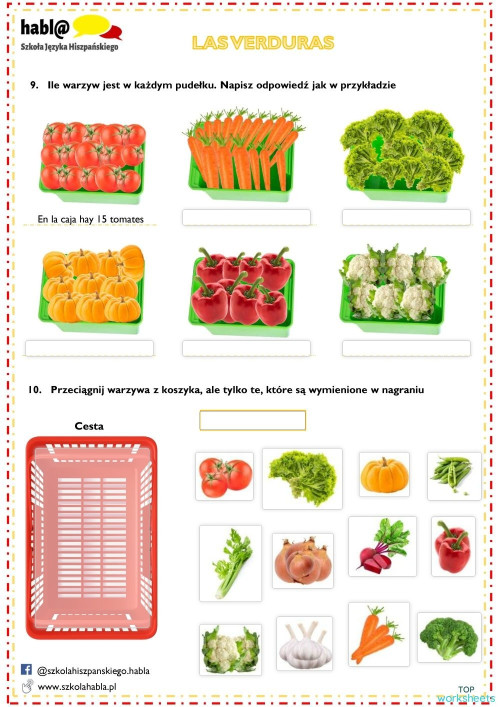 6 - (6) LAS VERDURAS. Ficha interactiva | TopWorksheets