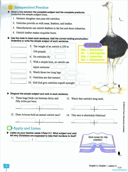 Chapter 1: Lesson 2 Pg 4. Interactive worksheet | TopWorksheets