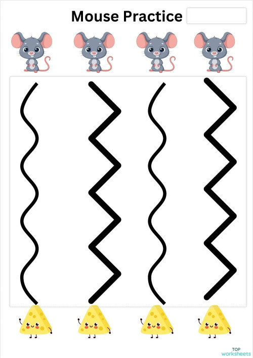 MOUSE PRACTICE KINDER C. Interactive worksheet | TopWorksheets