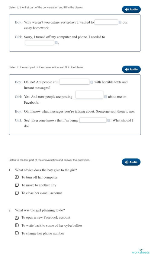 C1 Mega Lesson 1 Listening. Interactive worksheet | TopWorksheets