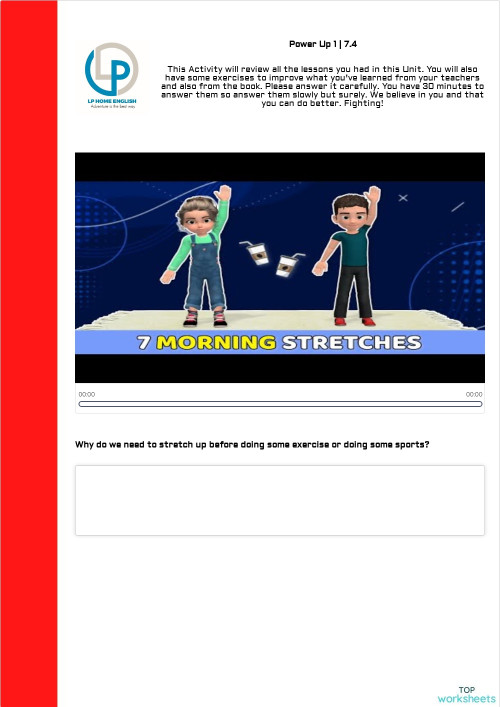 Power Up 1 | 7.4. Interactive worksheet | TopWorksheets